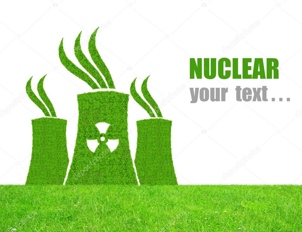 Green nuclear power plant icon — Stock Photo © vencav #55297457