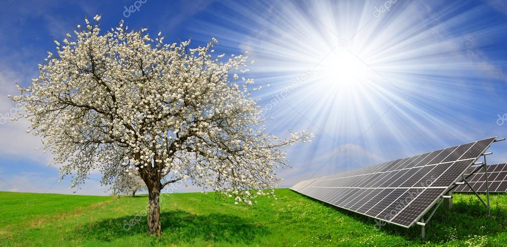 Solar energy panels — Stock Photo © vencav #66193219