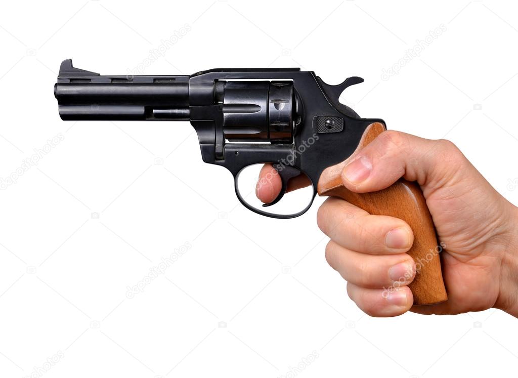 Hand Holding A Pistol
