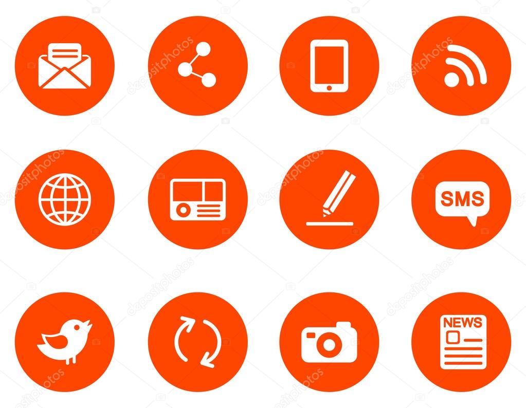 Orange Contact Icon