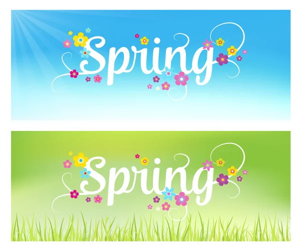 Spring background illustrations Vector Art Stock Images | Depositphotos