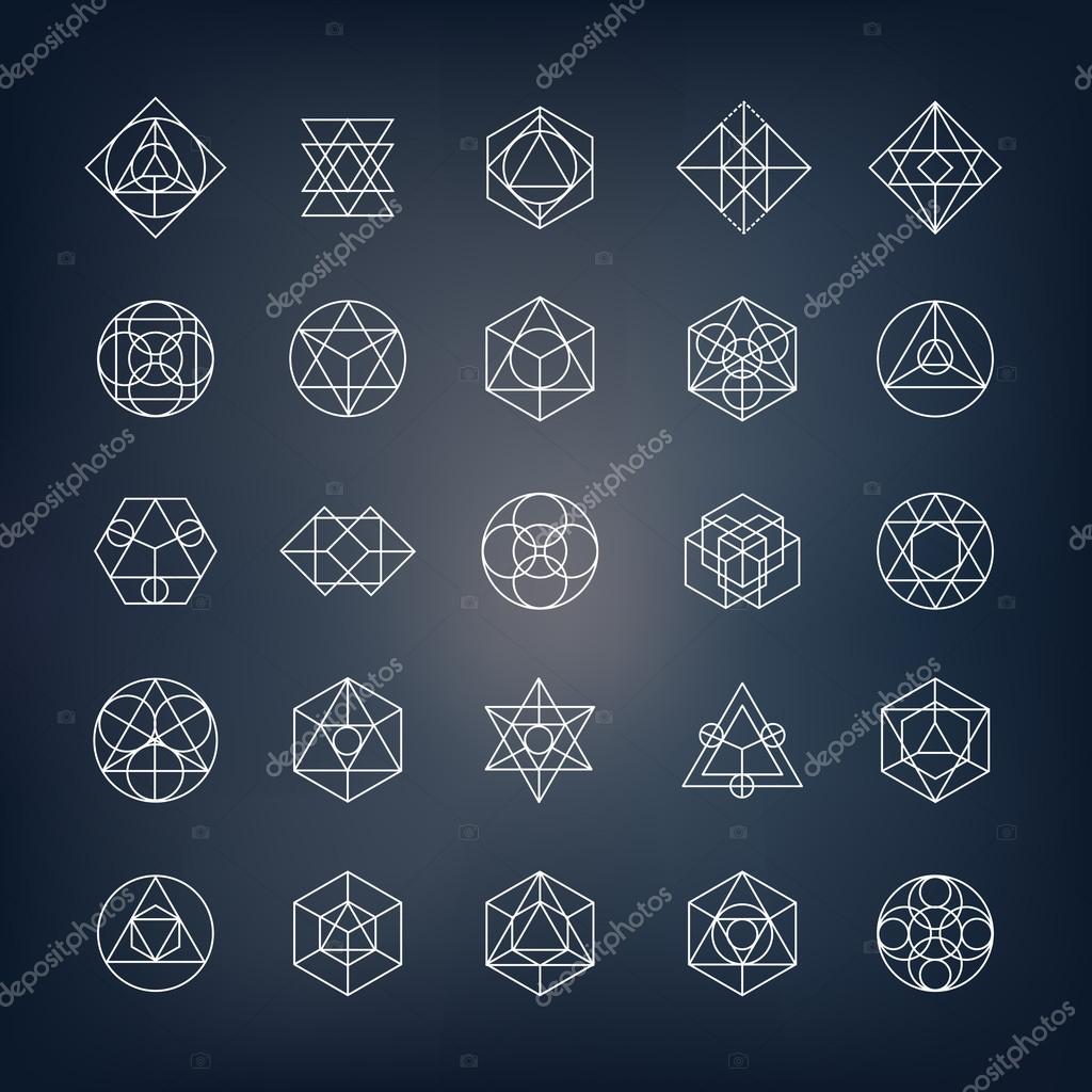 Geometrical Shapes - Sacred Geometry Stock Vector Image by ©annafrajtova #107936296