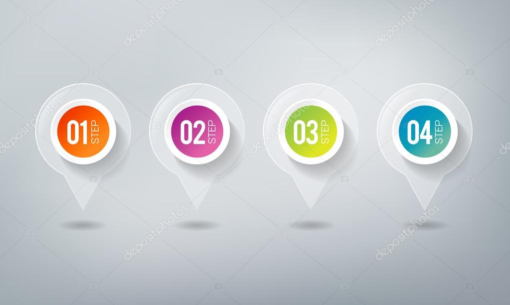 Infographics - 4 steps Stock Vector Image by ©annafrajtova #81252522