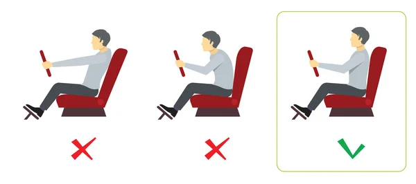 Driving posture Vector Art Stock Images | Depositphotos