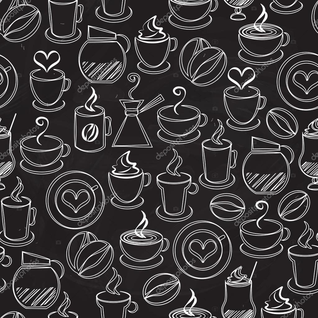 Coffee seamless background vector pattern Stock Vector Image by ©K3star ...