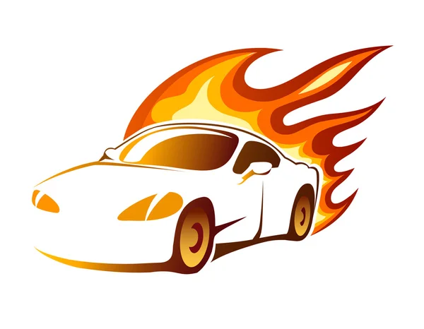 Cartoon Car Flames