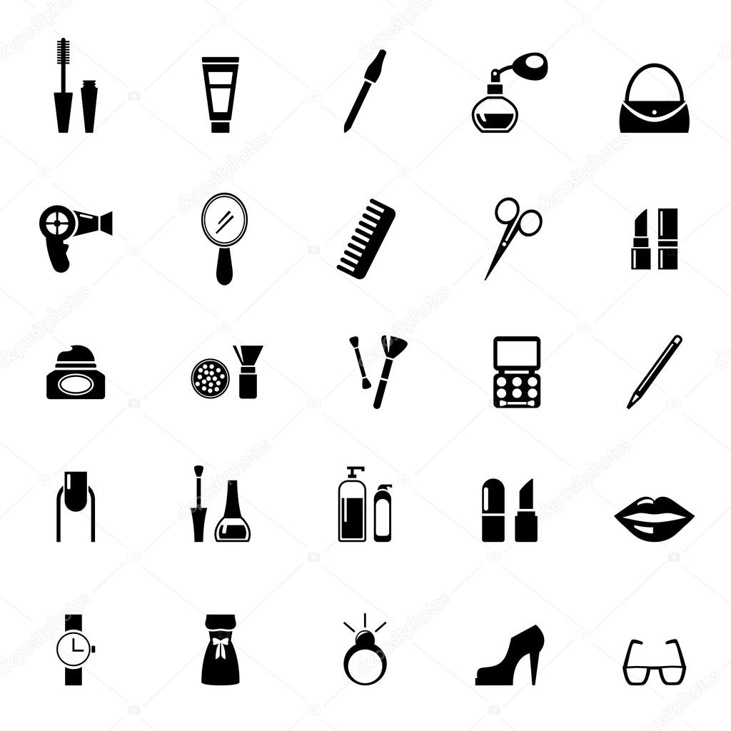 Make up icons — Stock Vector © MSSA #55354935