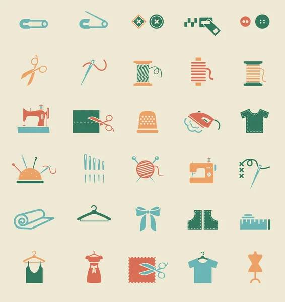 Sewing Icons — Stock Vector © Tantoon 28250191
