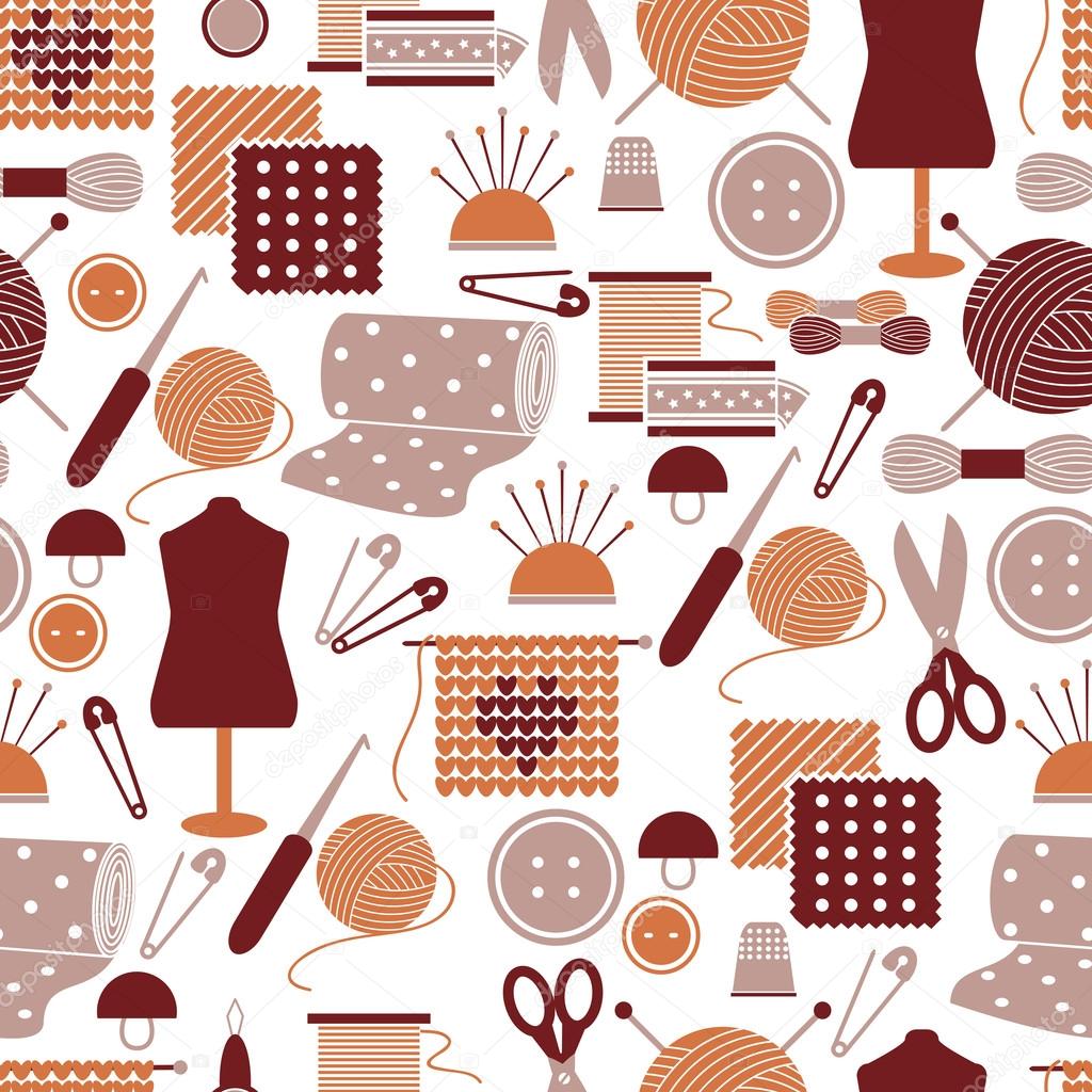 Sewing icons seamless pattern Stock Vector Image by ©K3star #60958889 Sewing icons seamless pattern Stock Vector Image by ©K3star #60958889