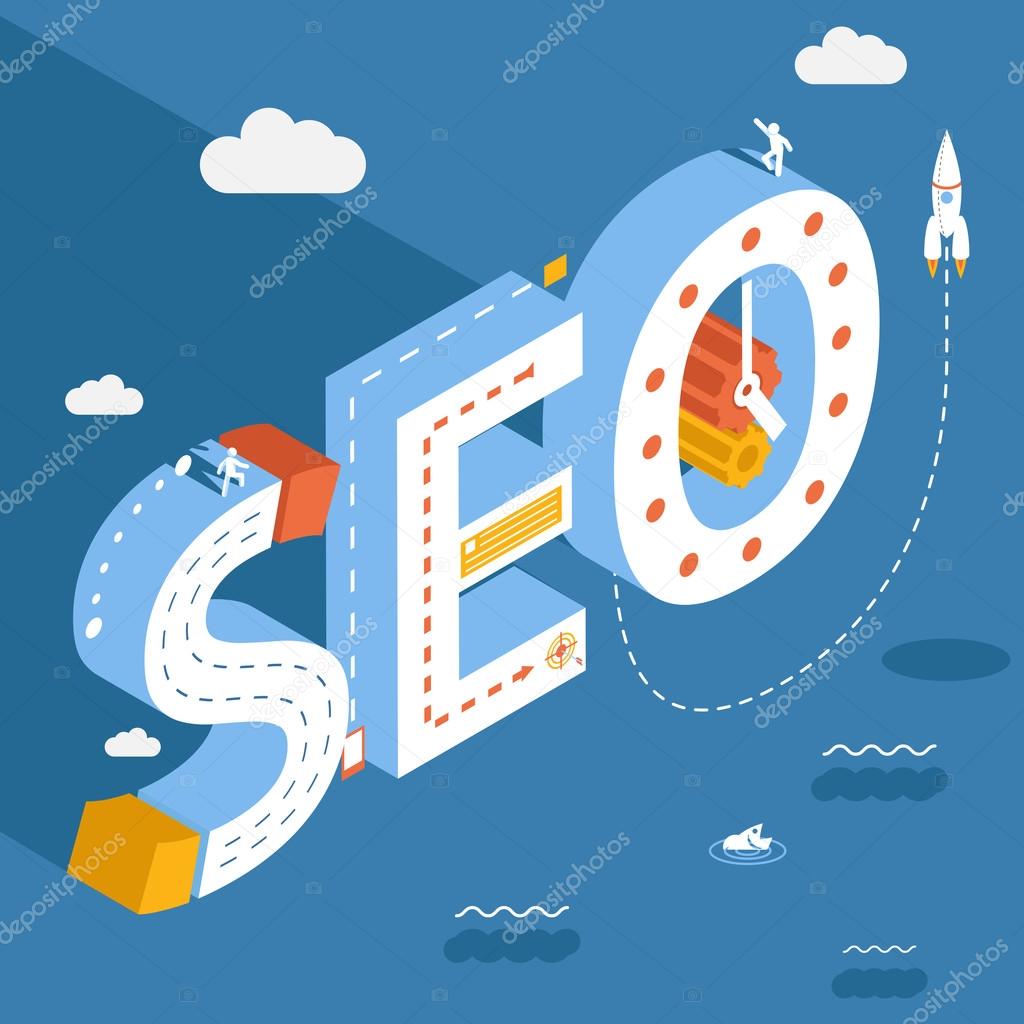 Isometric SEO, success internet searching optimization process ...