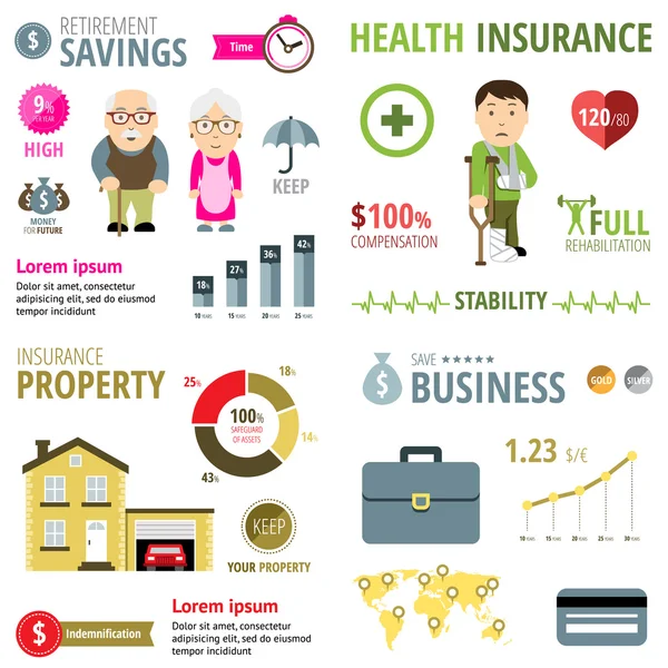 Insurance infographic Stock Vectors, Royalty Free Insurance infographic ...