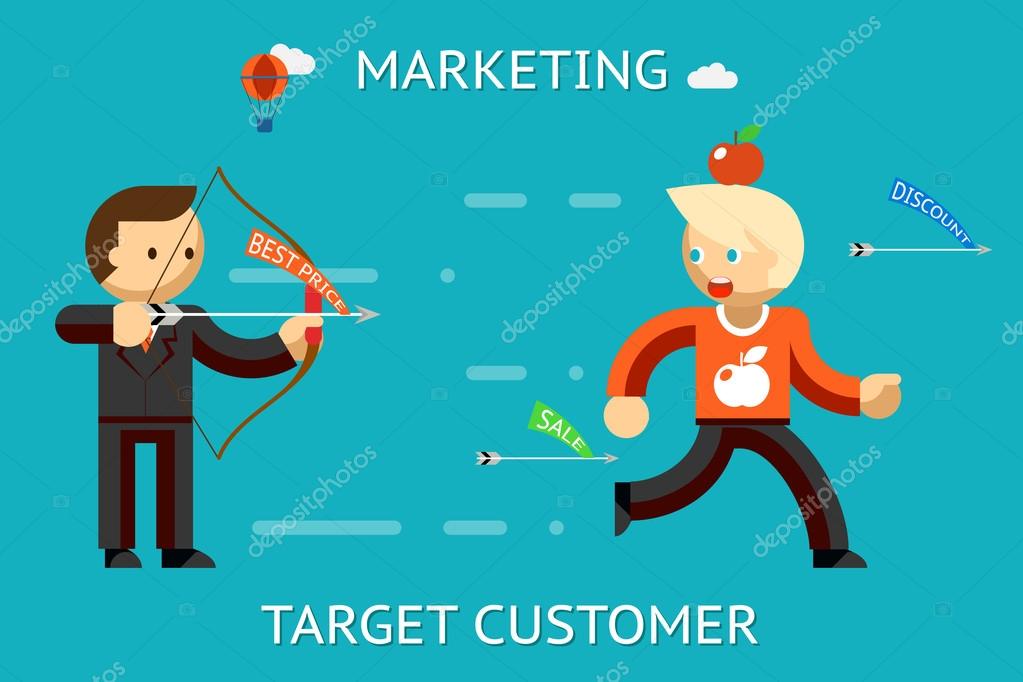 Marketing target customer Stock Vector Image by ©K3star #67676855