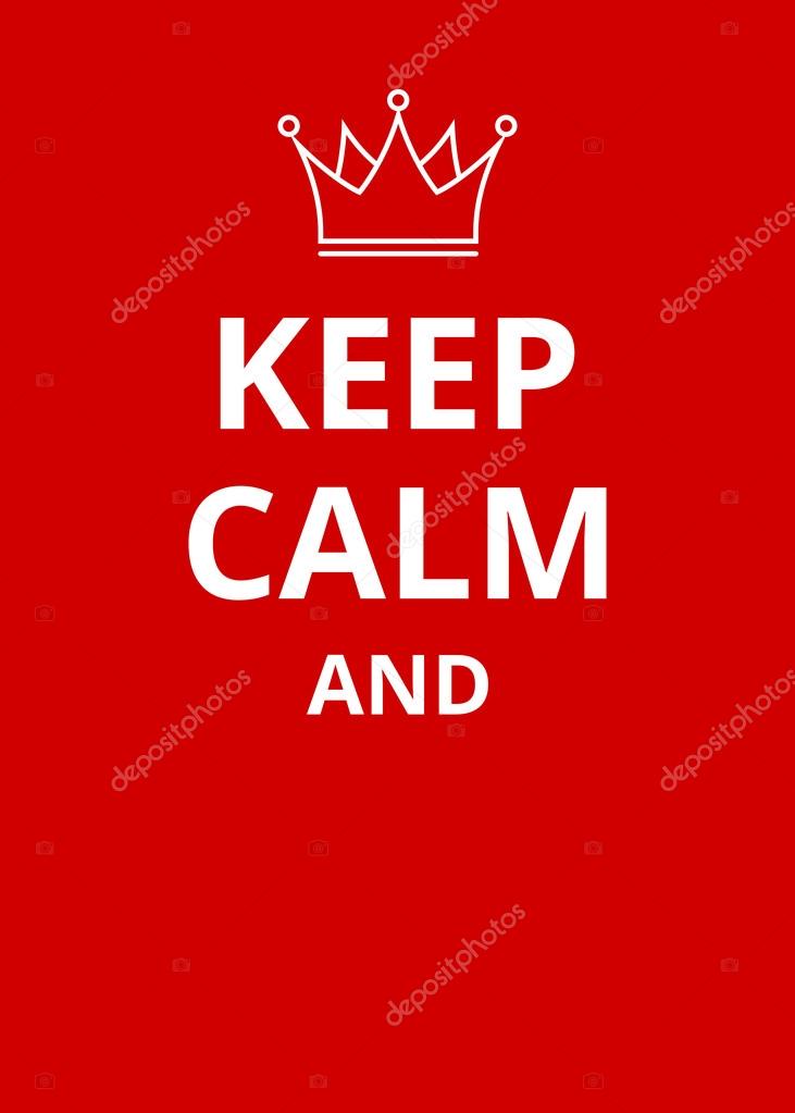 Keep calm poster — Stock Vector © MSSA #74833785