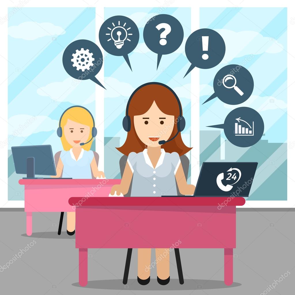 Call center operator Stock Vector Image by ©K3star #79776012