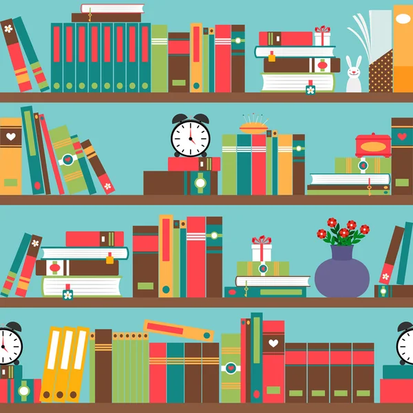 ᐈ Bookshelves wallpaper stock illustrations, Royalty Free bookshelf ...