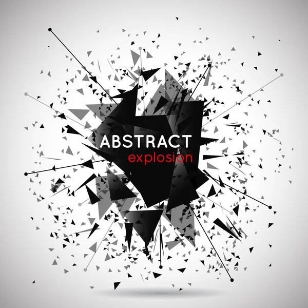 Vector illustration of an abstract explosion. Stock Vector Image by ...