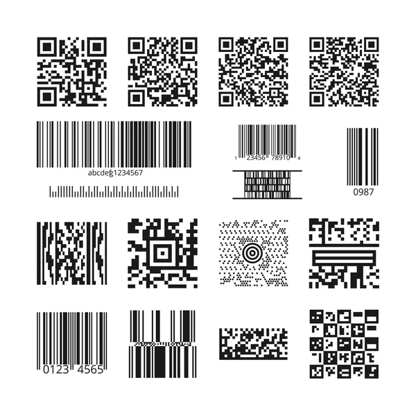 Bar Code Vector Set Scan Code Templates Barcode Patterns Design Stock ...