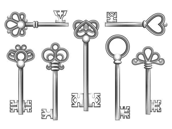 Skeleton Key Clipart Outline