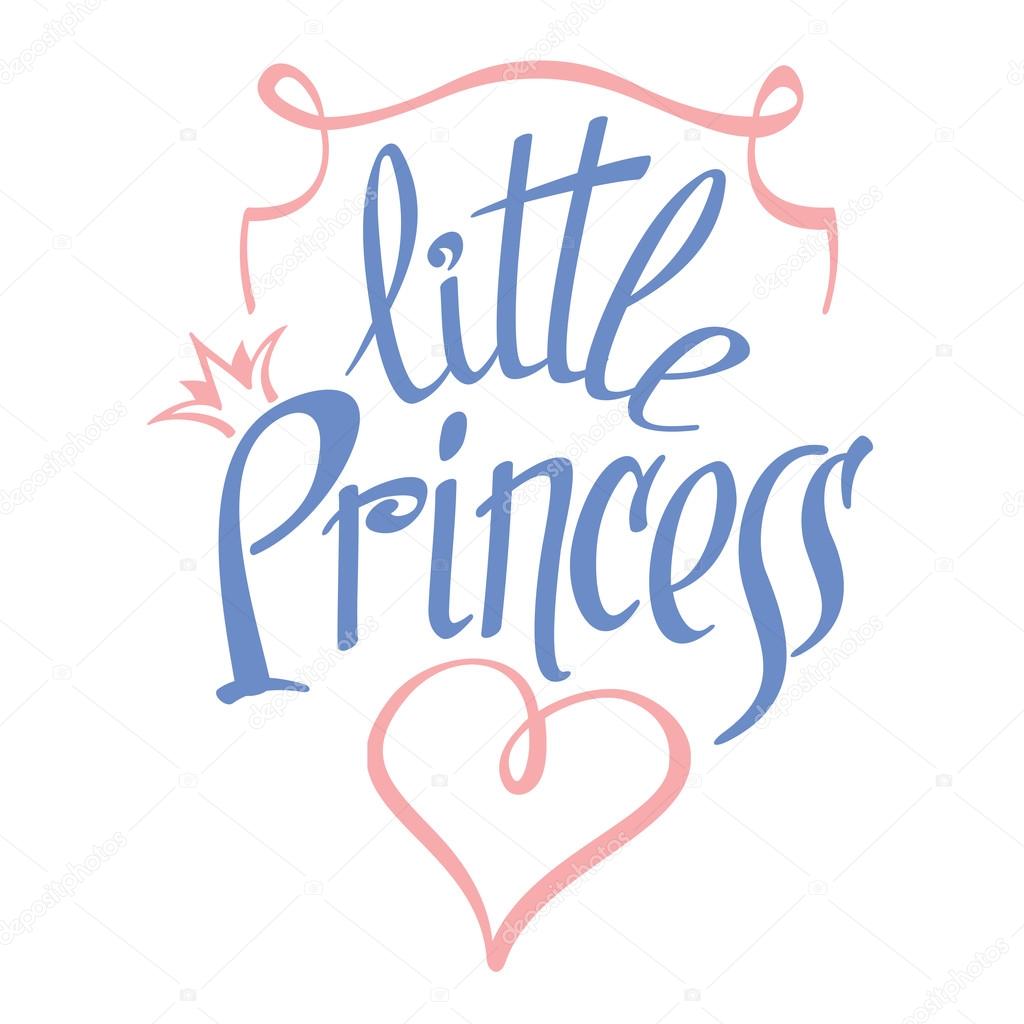 Little Princess vector lettering for girl t-shirt design Stock Vector ...
