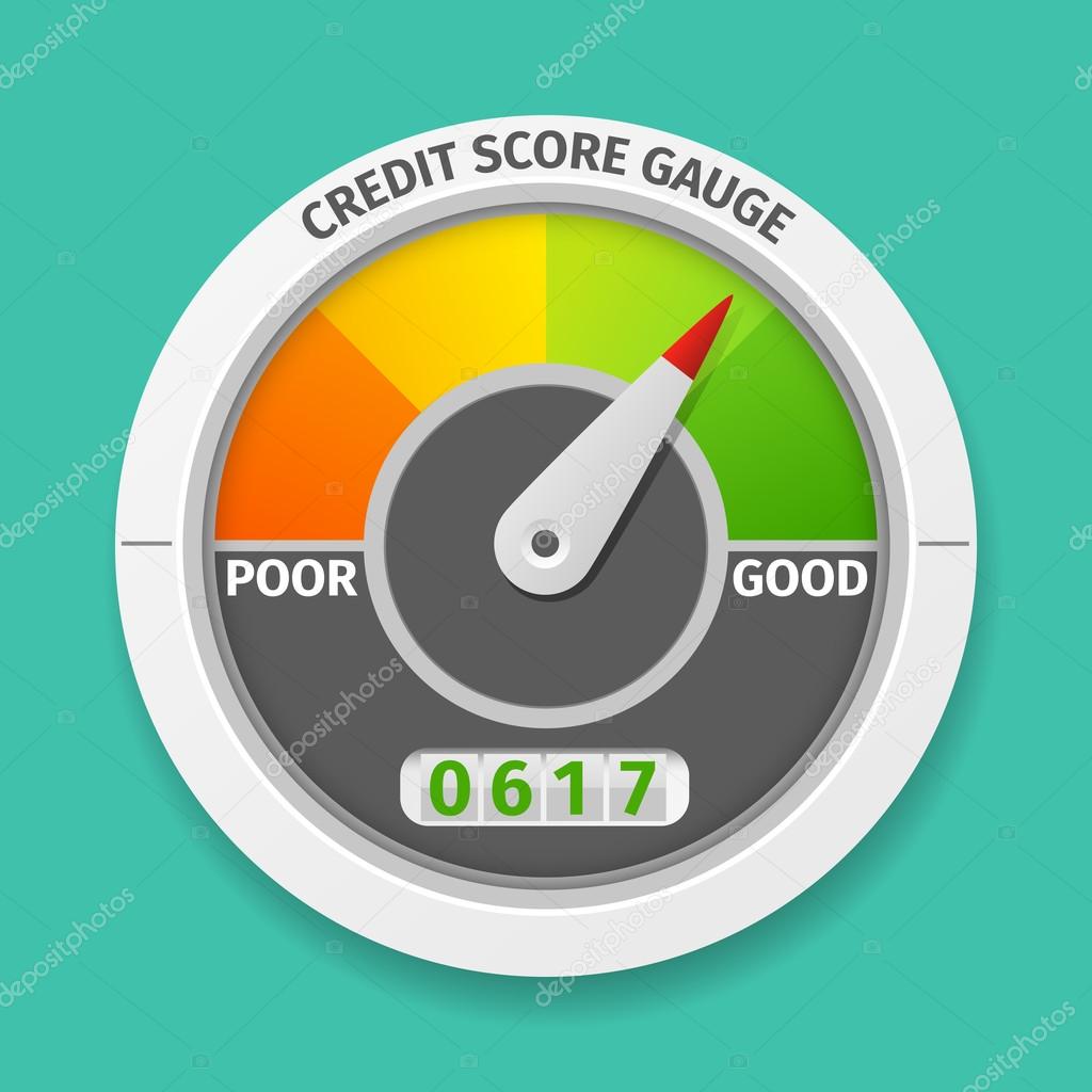 Credit score gauge — Stock Vector © MSSA #92747388 Credit score gauge — Stock Vector © MSSA #92747388