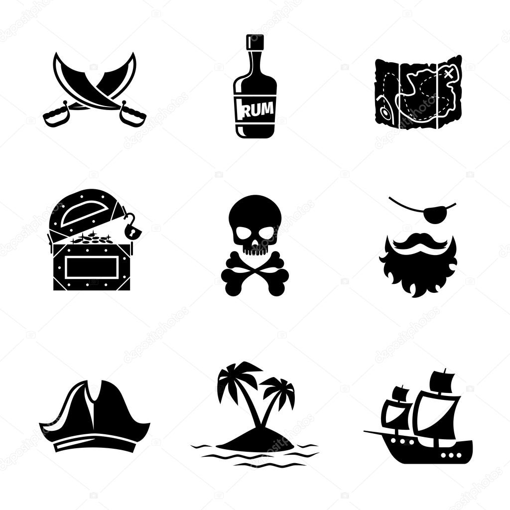Pirates icons vector set Stock Vector Image by ©K3star #96607572