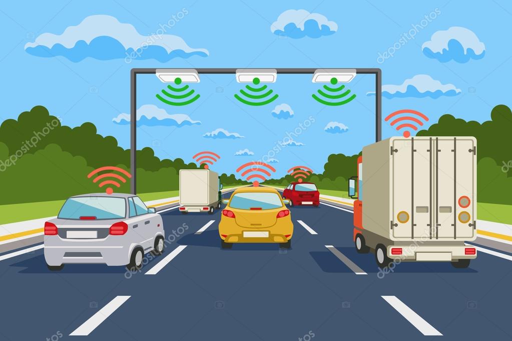 Highway communication system vector infographics Stock Vector Image by ...