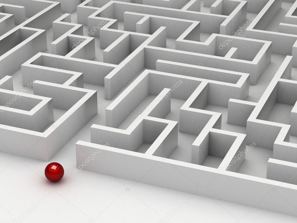 3D steel maze Stock Photo by ©titov 63146681