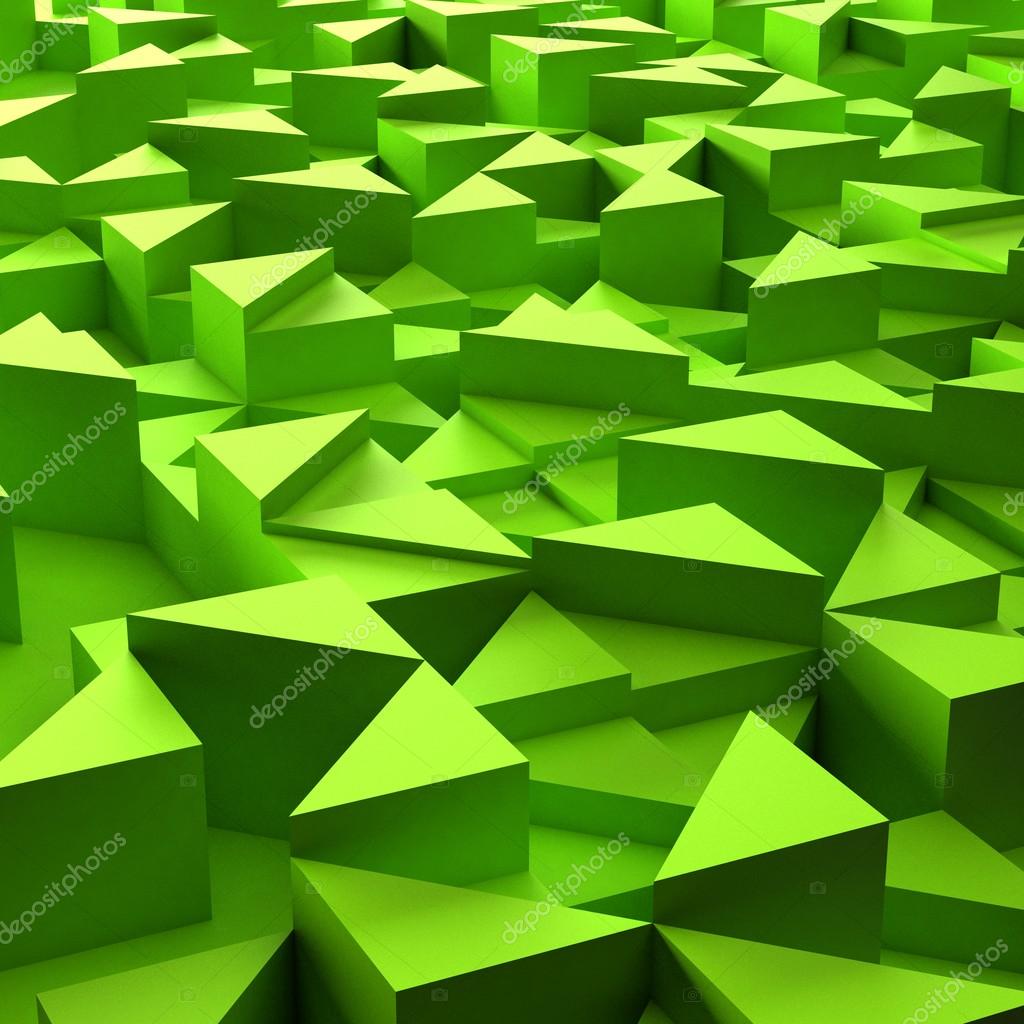 Background of 3d green triangle blocks Stock Photo by ©titov 79257566
