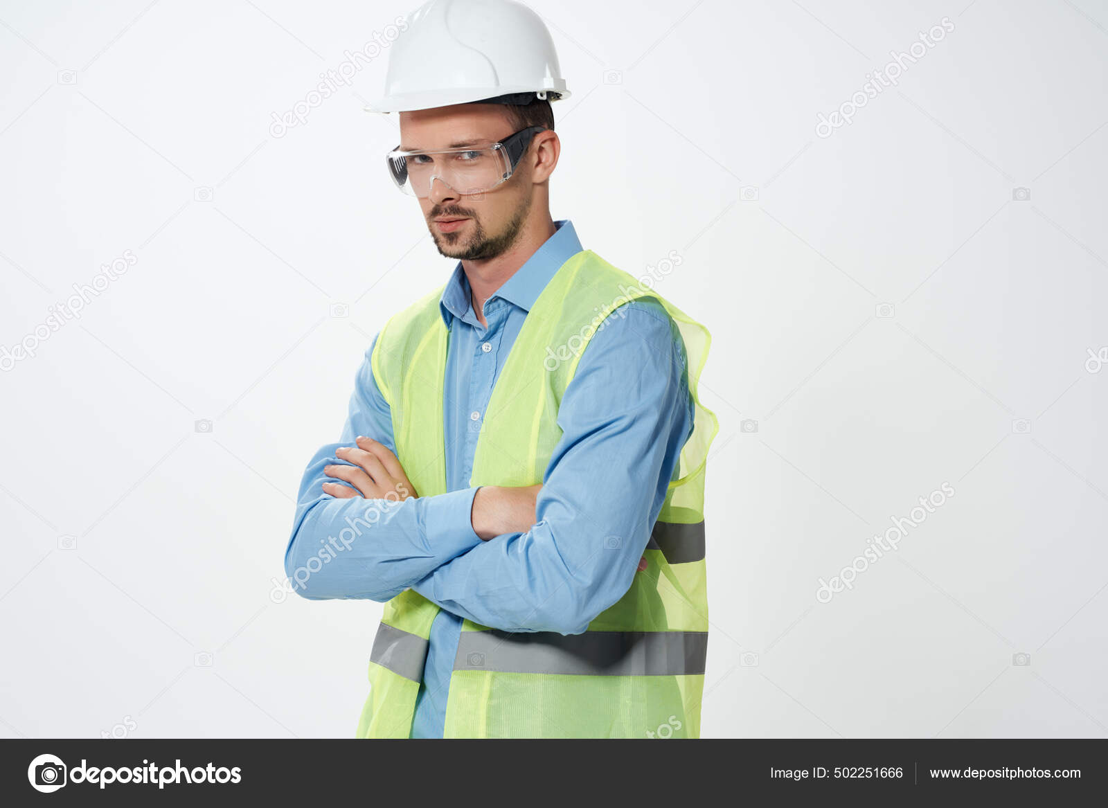 Male builders blueprints builder Working profession — Stock Photo ...