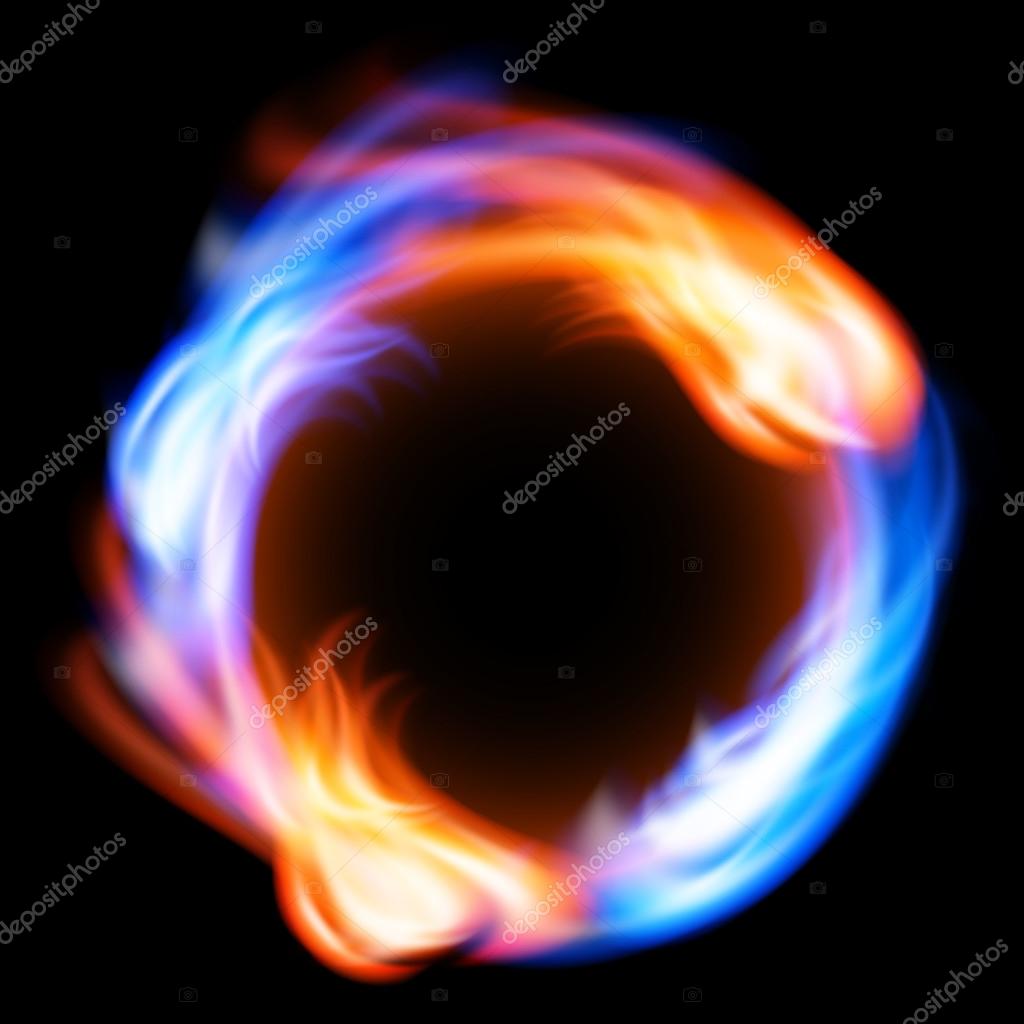 Ring of fire in black background Stock Vector Image by ©vadimrysev ...