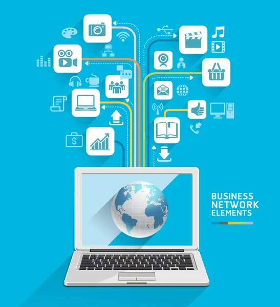 11,246,593 Business computer network Vector Images | Depositphotos