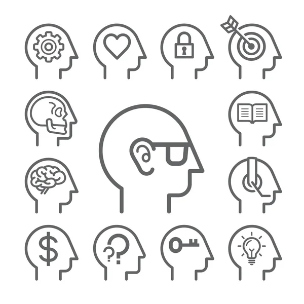 Head icon Stock Vectors, Royalty Free Head icon Illustrations ...