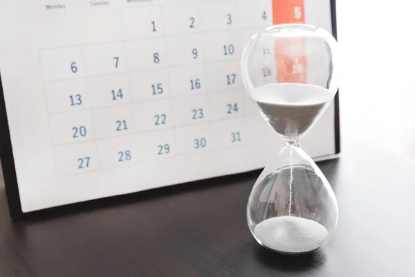 Hour Glass Calendar Concept Time Slipping Away Important Appointment ...