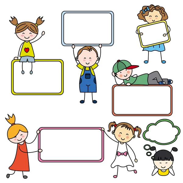 Cute cartoon kids frame Stock Vector Image by ©sbego #12744648