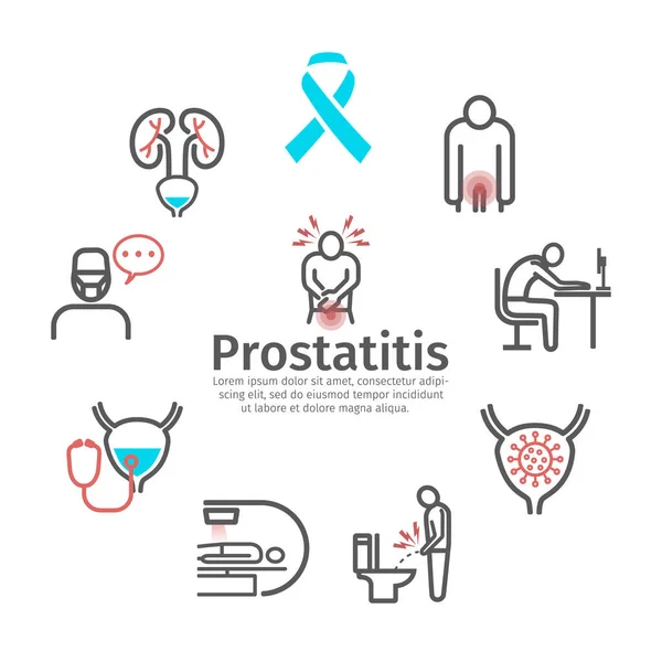 Uterine Cancer Symptoms Causes Treatment Line Icons Set Vector Signs