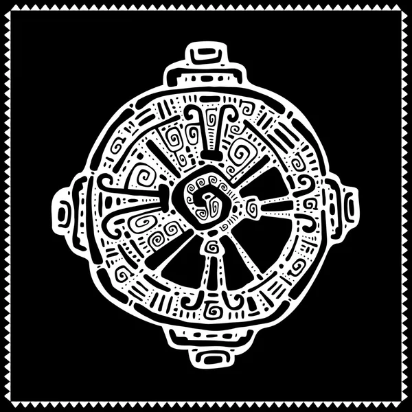 Hunab Ku. Mayan symbol. Vector illustration. — Stock Vector ...