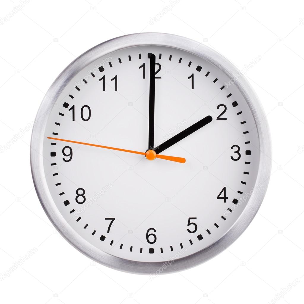 Two hours on the large round clock — Stock Photo © Dimedrol68 #105363552