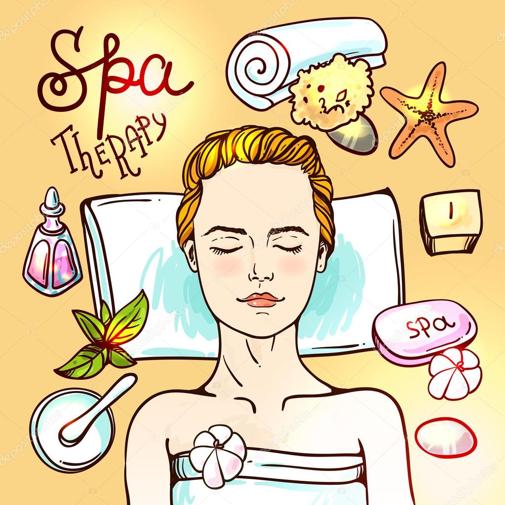 Spa Massage Clipart