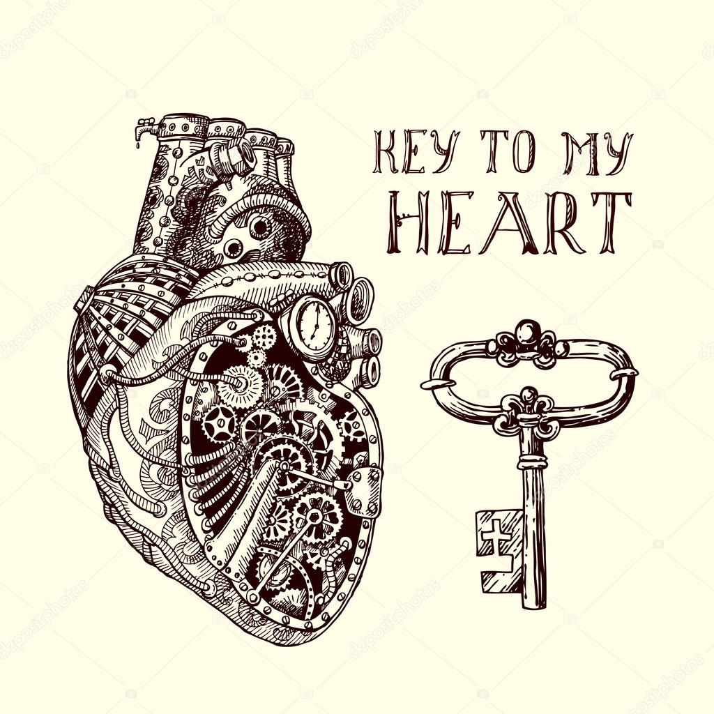 Steampunk Key Drawings