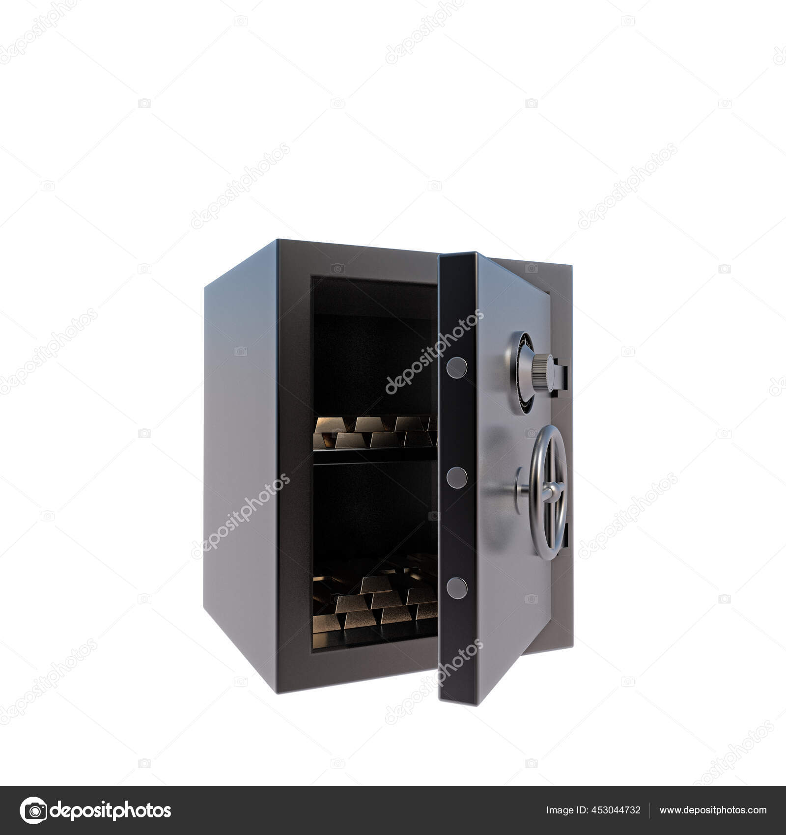 Safe Isolated White Background Illustration — Stock Photo ...