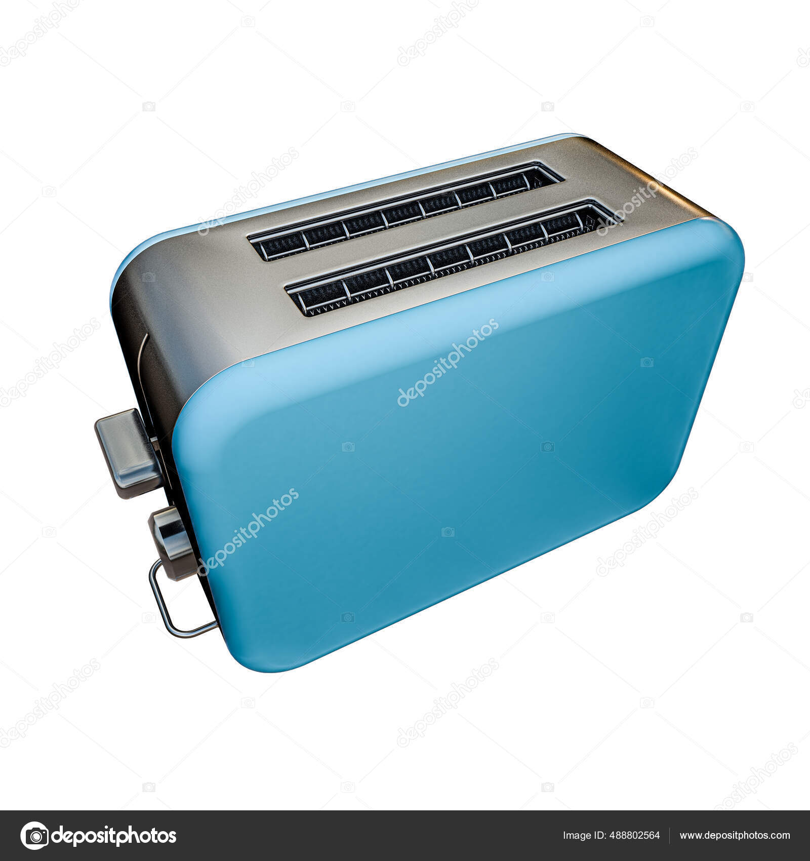 Toaster Isolated White Background Illustration — Stock Photo ...