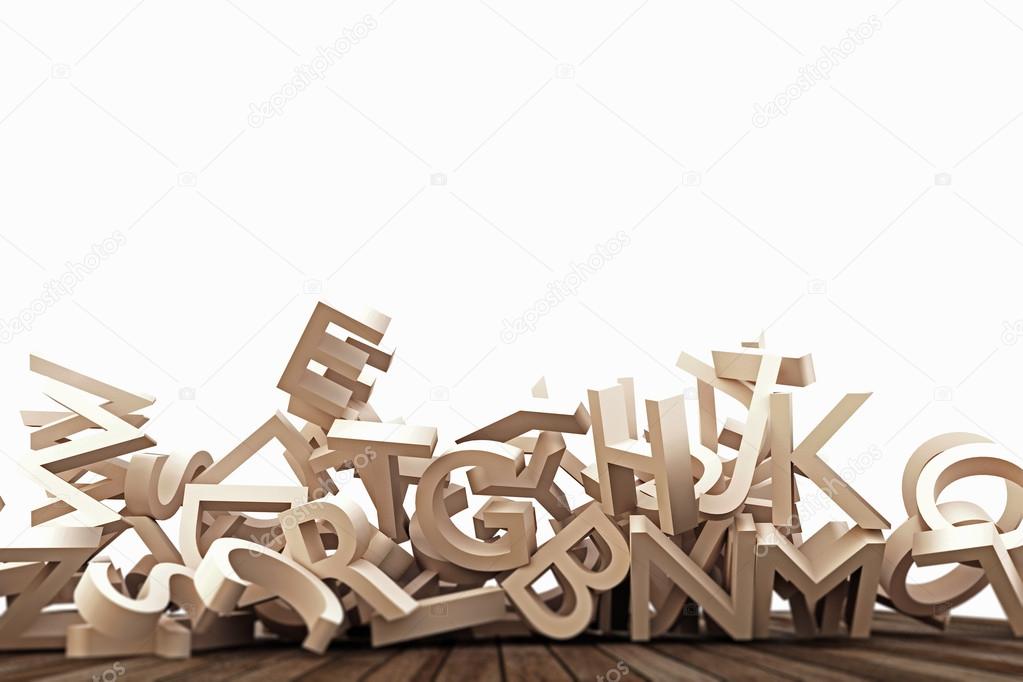 Falling letters — Stock Photo © homeworks255 #69099287