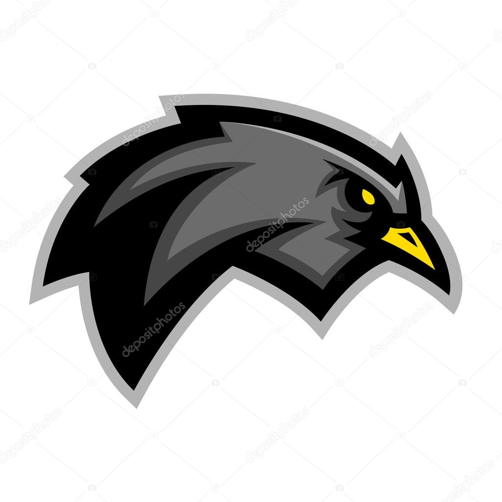 Blackbird sports mascot emblem Stock Vector by ©emberstock 85411372