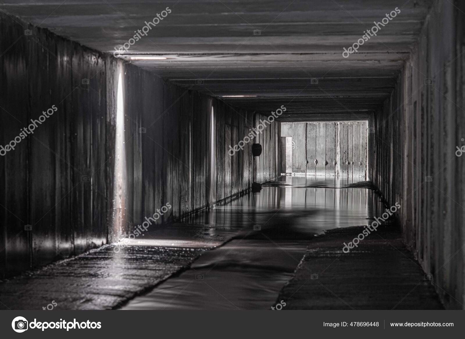 Rectangular Concrete Tunnel Drainage Collector Openings Rain Receivers ...