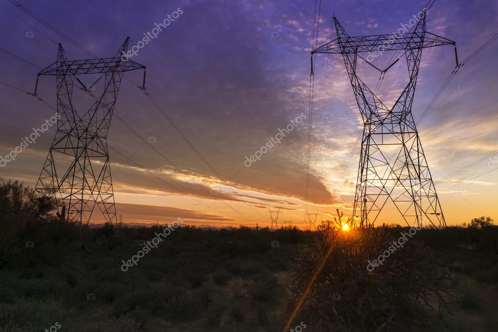 Power electricity supply infrastructure — Stock Photo © paulmhill #61300009