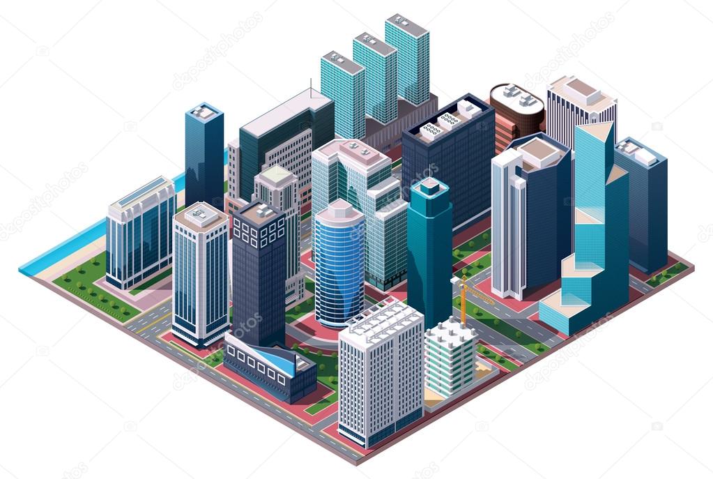 Vector isometric city center map Stock Vector Image by ©tele52 #53245075 Vector isometric city center map Stock Vector Image by ©tele52 #53245075