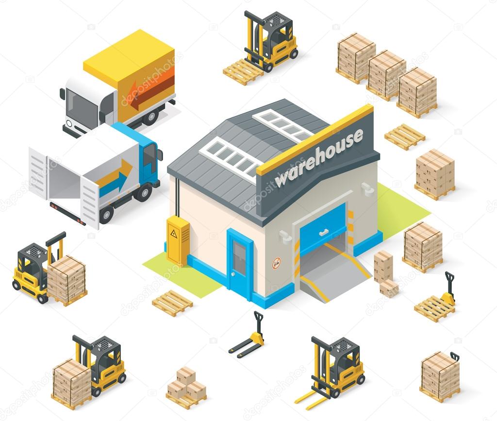 Vector isometric warehouse Stock Vector Image by ©tele52 #69536213 Vector isometric warehouse Stock Vector Image by ©tele52 #69536213