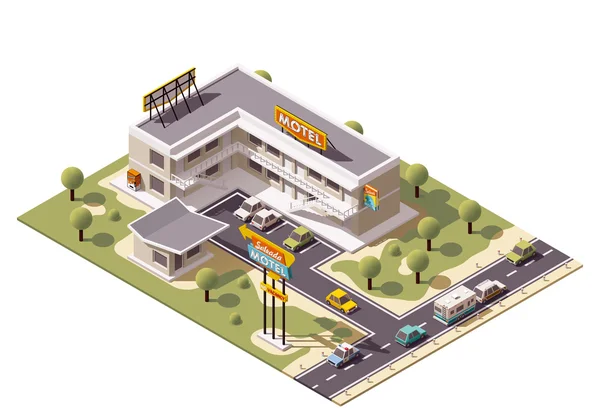 Isometric building motel Vector Art Stock Images | Depositphotos