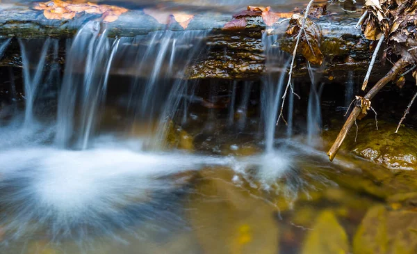 Closeup Small Wellspring Flow Pipe — Stock Photo © york_76 #429367714