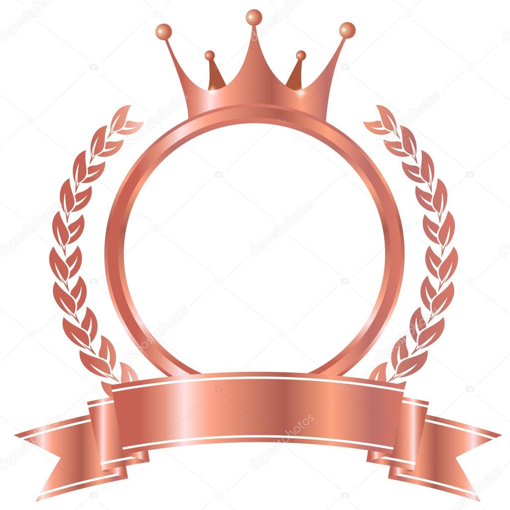 Crown Laurel ribbon icon Stock Vector by ©JBOY24 103224386